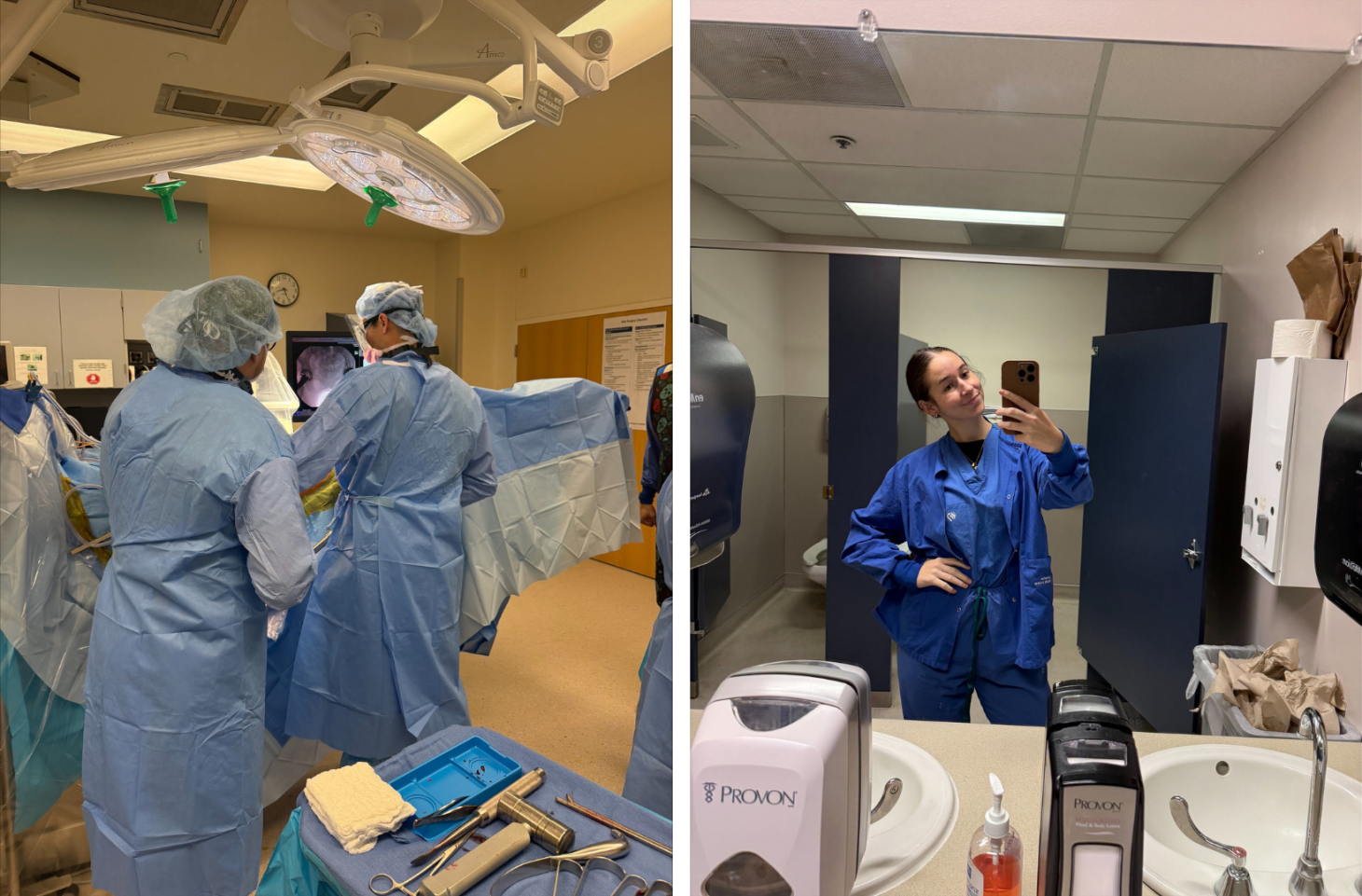 Biology student scrubs in for medical preceptorship at largest hospital ...